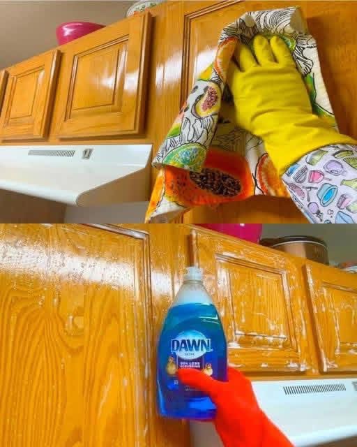 Deep Clean Greasy Kitchen Cabinets - Fornei