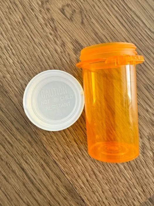 A woman had a pile of old pill bottles—rather than throw them away, she ...